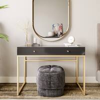 BELLEZE Bronte 42" Console Table w/ Drawers Rectangular Legs, 2 Colors - On Sale - Bed Bath ...